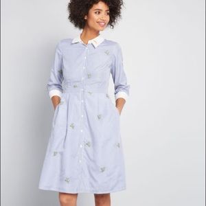 Modcloth | Dresses | Modcloth Cactus Pin Stripe Dress Sz Nwt | Poshmark